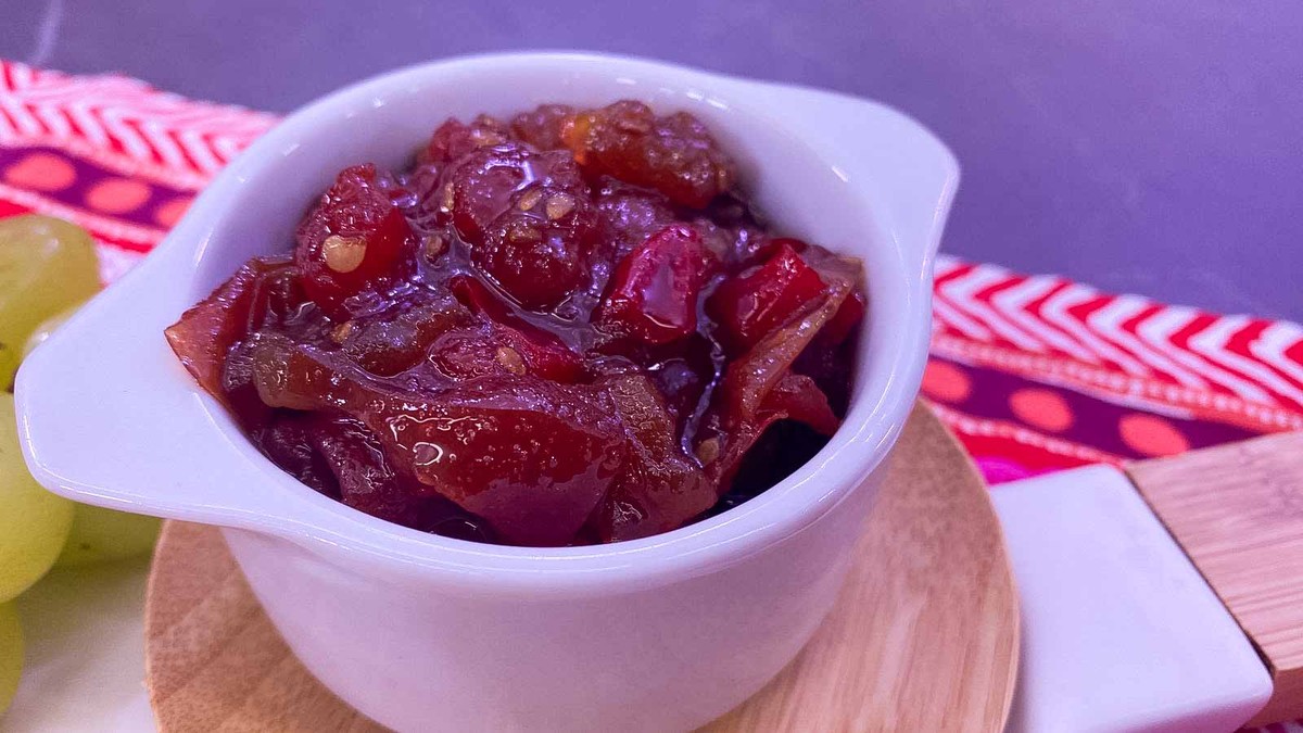 Compota de tomate da Ana Maria Braga Mais Você Receitas