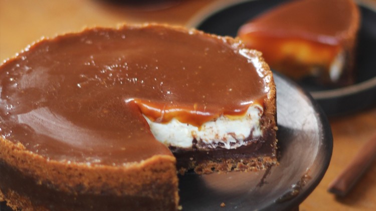 Torta de caramelo e mascarpone do Gui Poulain