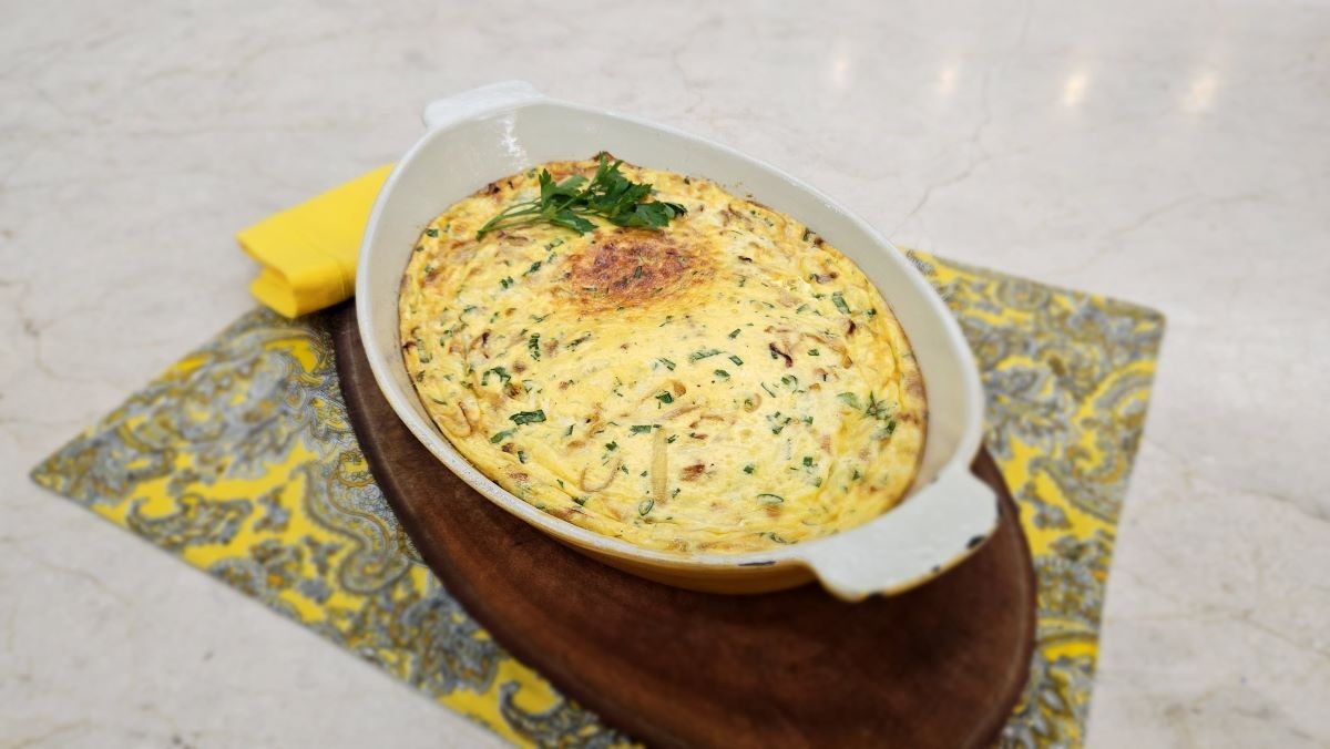 Suflê de cebola da Talitha Morete | Receitas