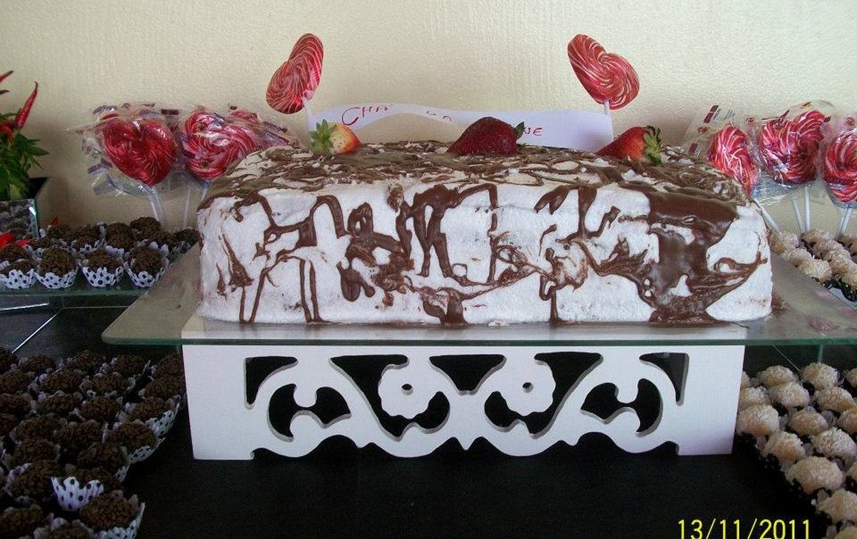 Bolo Mesclado com Creme | Bolos | Receitas