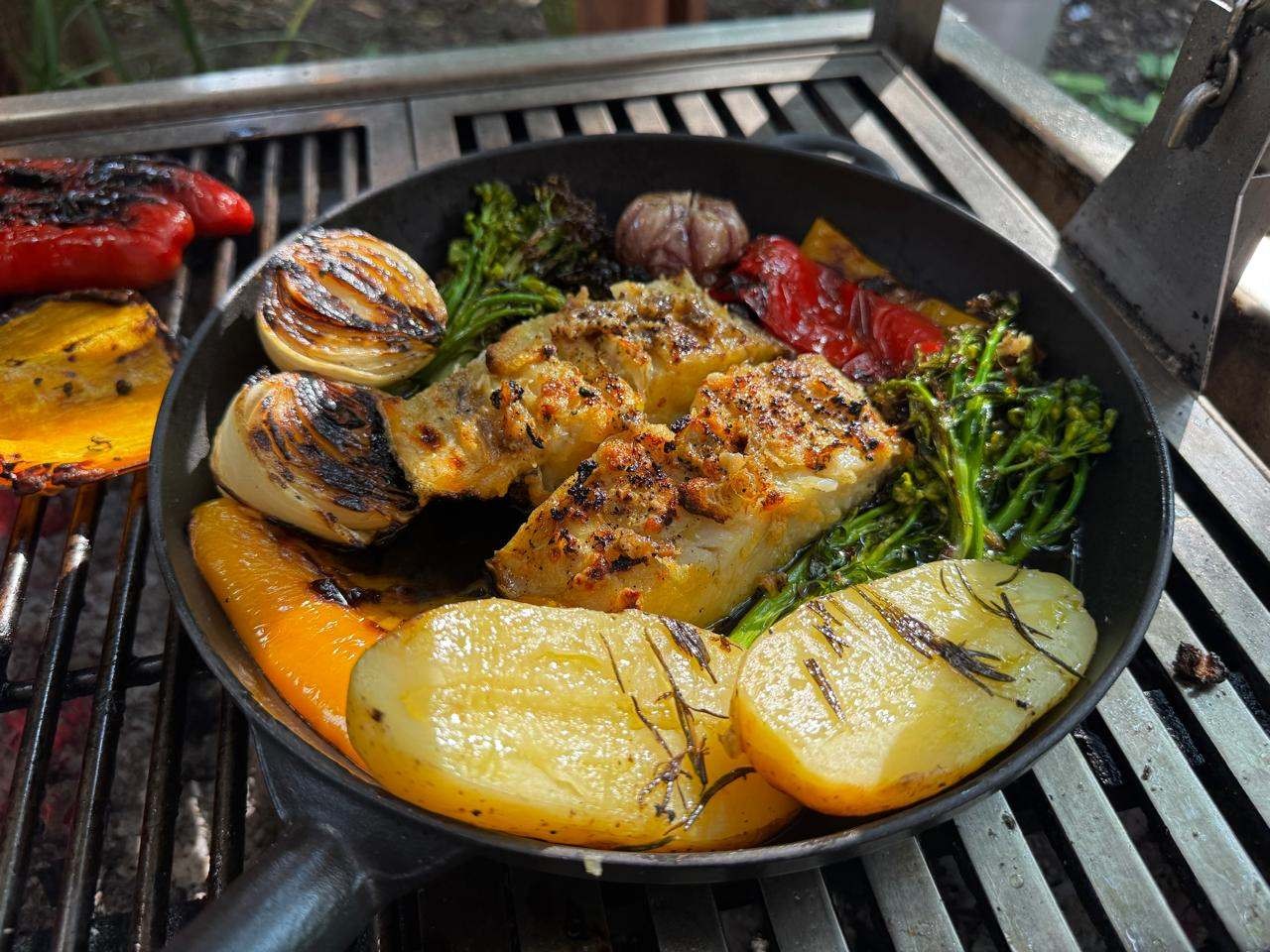 Bacalhau na brasa - Receitas Práticas