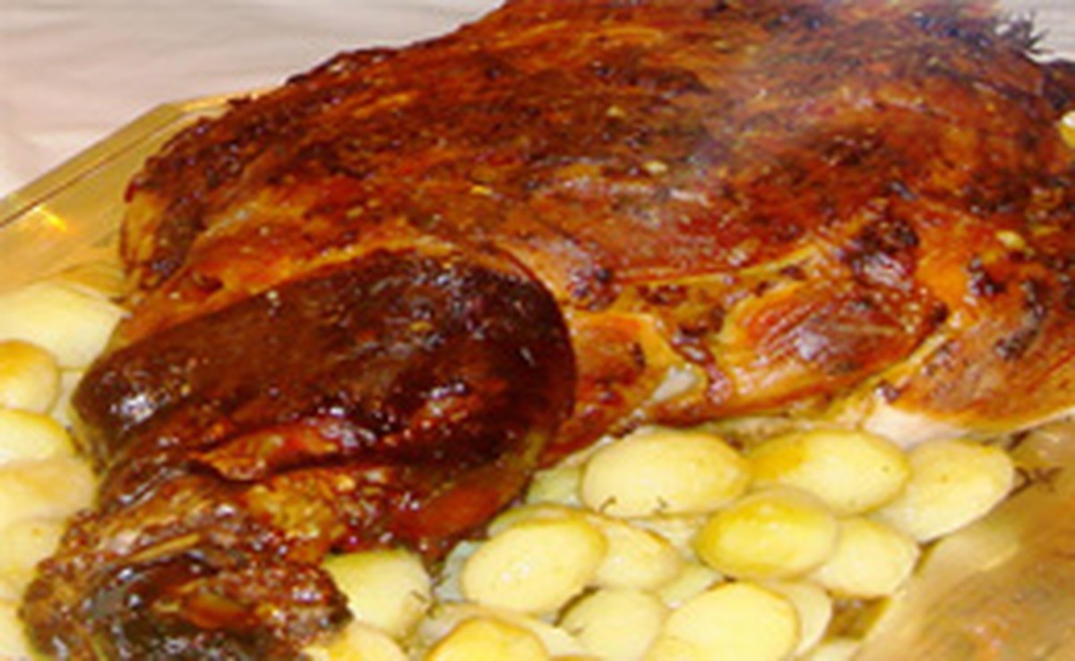 Pernil assado com especiarias e batatas | Natal | Receitas