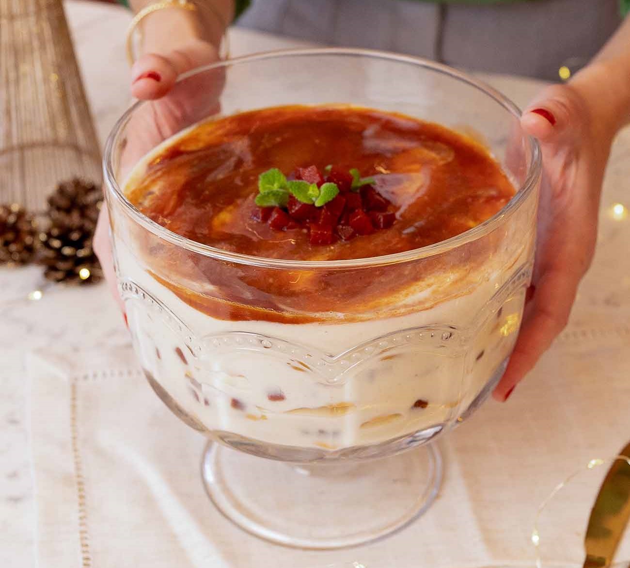 Pavê mousse de limão com goiabada