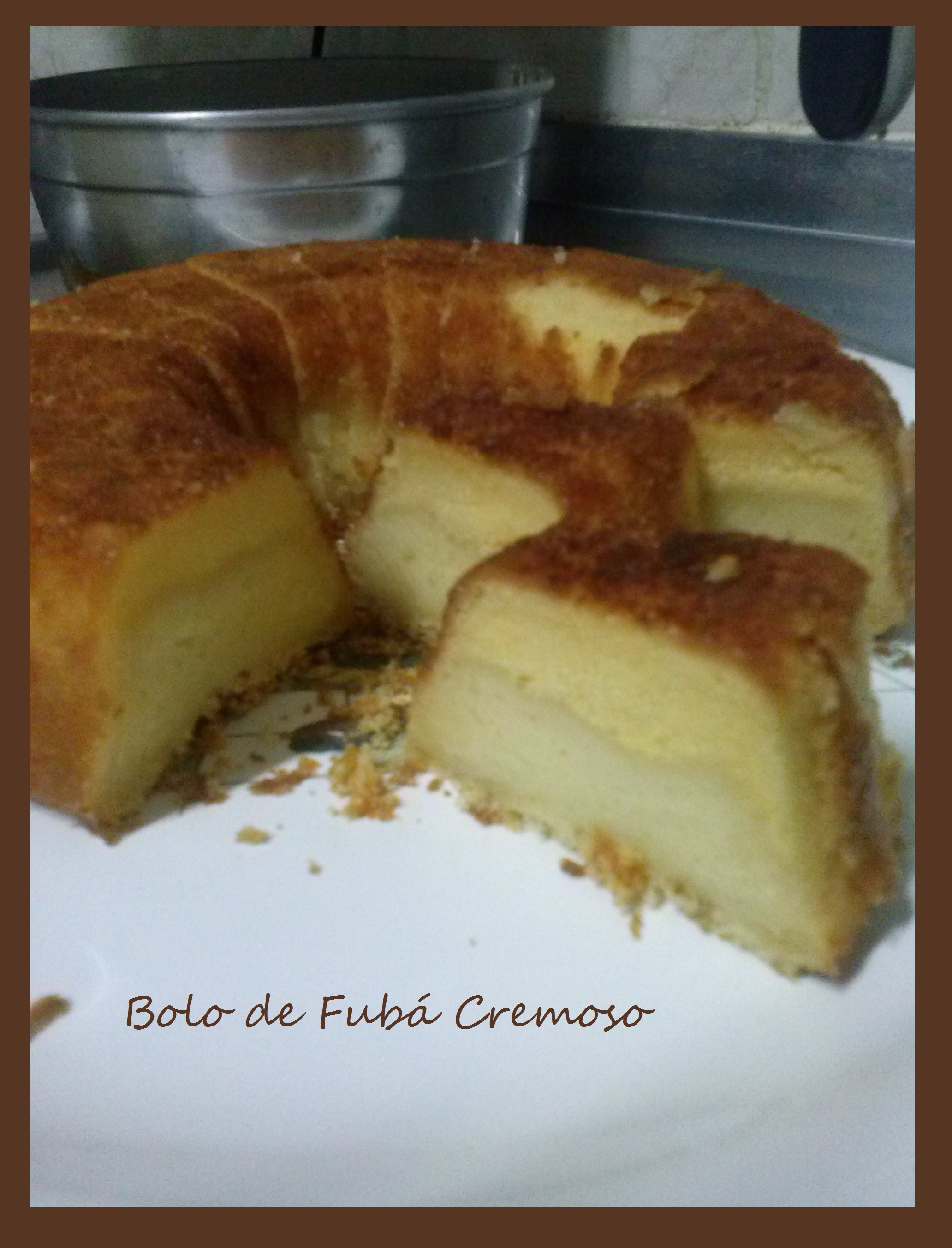 Bolo de Fubá Cremoso da Cintia