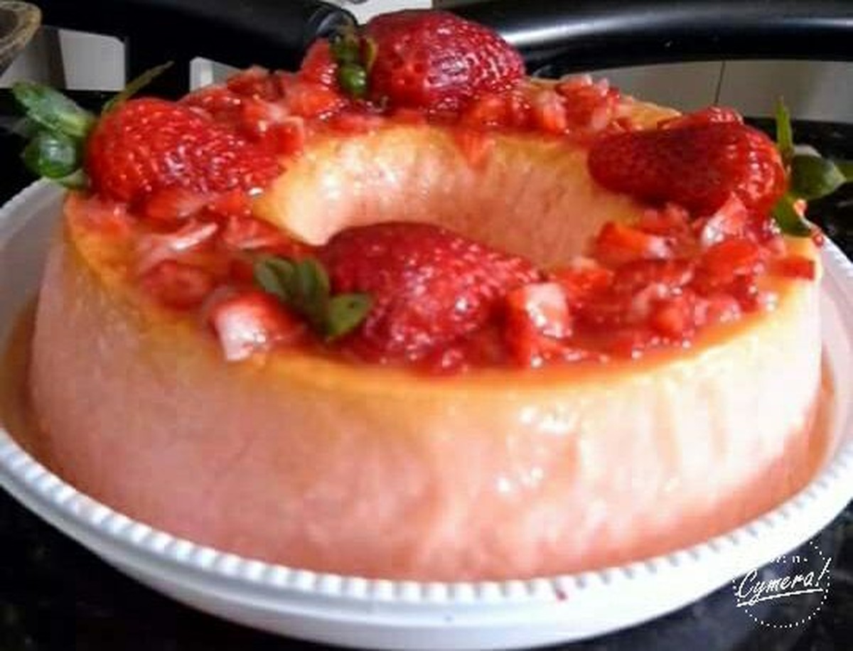 Pudim de morango fácil | Doces e sobremesas | Receitas