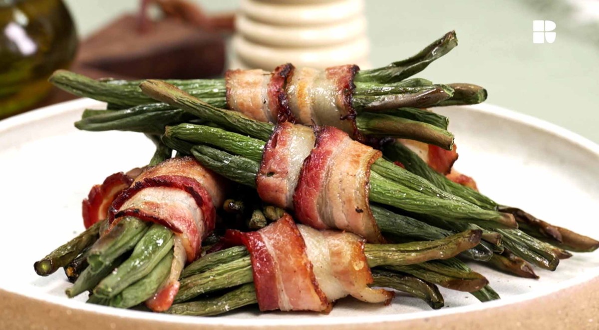Vagem com bacon na air fryer | Receitas