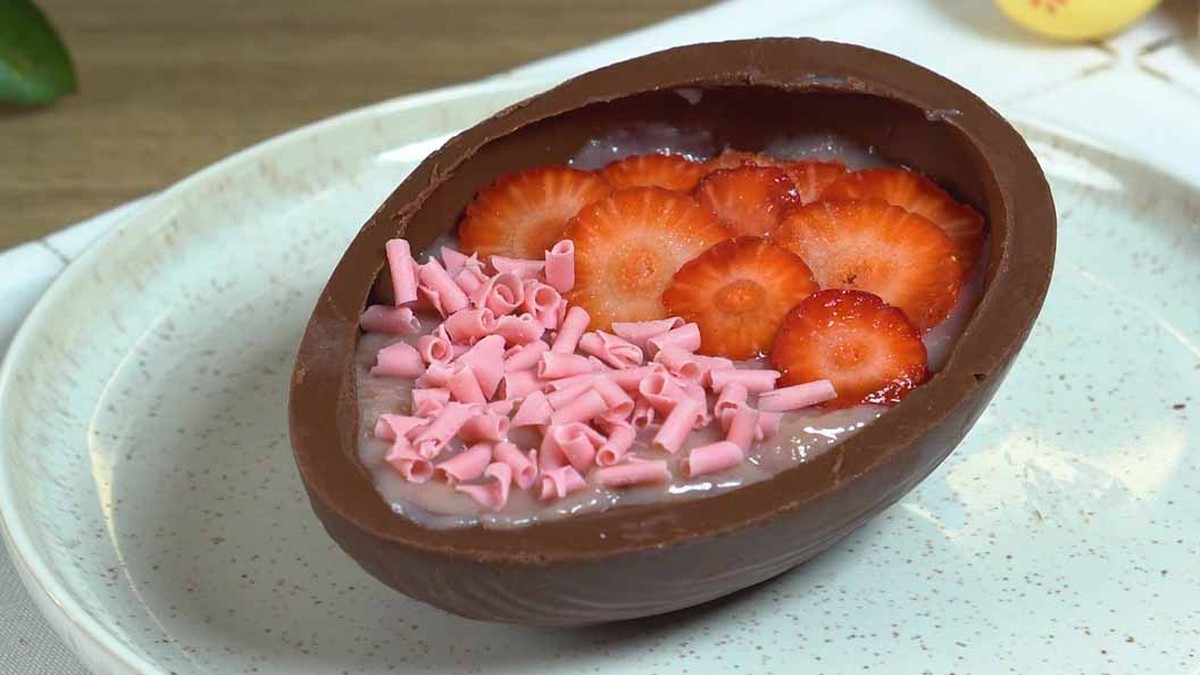 Ovo de colher de morango | Páscoa | Receitas
