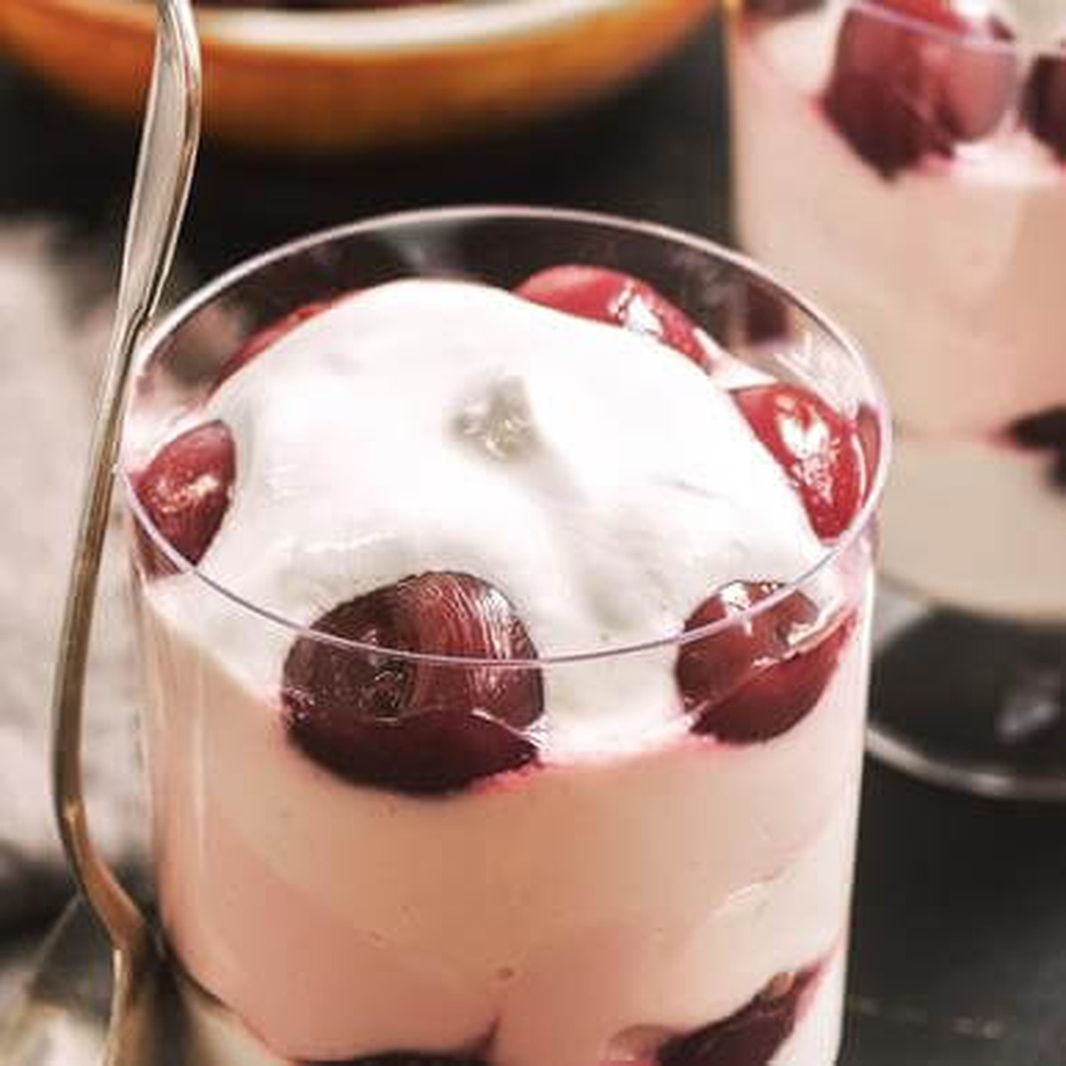 Creme com cereja fresca | Doces | Receitas