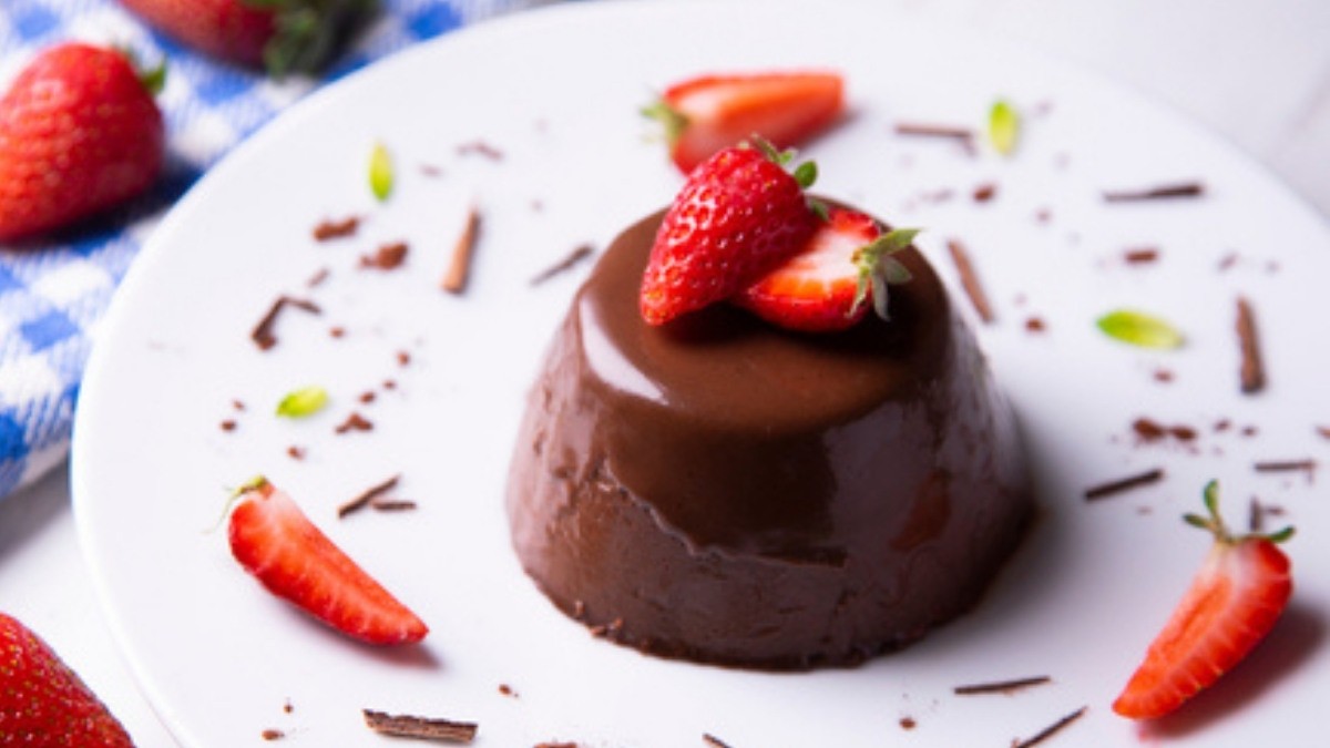 Flã de chocolate light | Receitas