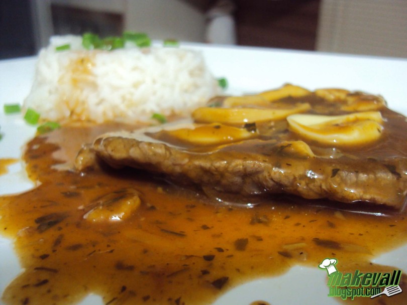 Bife Molho Madeira c/ Champion | Receitas