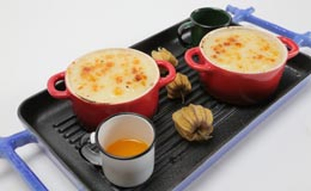 Tapioca brulée com calda de physalis | Cozinheiros em Ação | Receitas