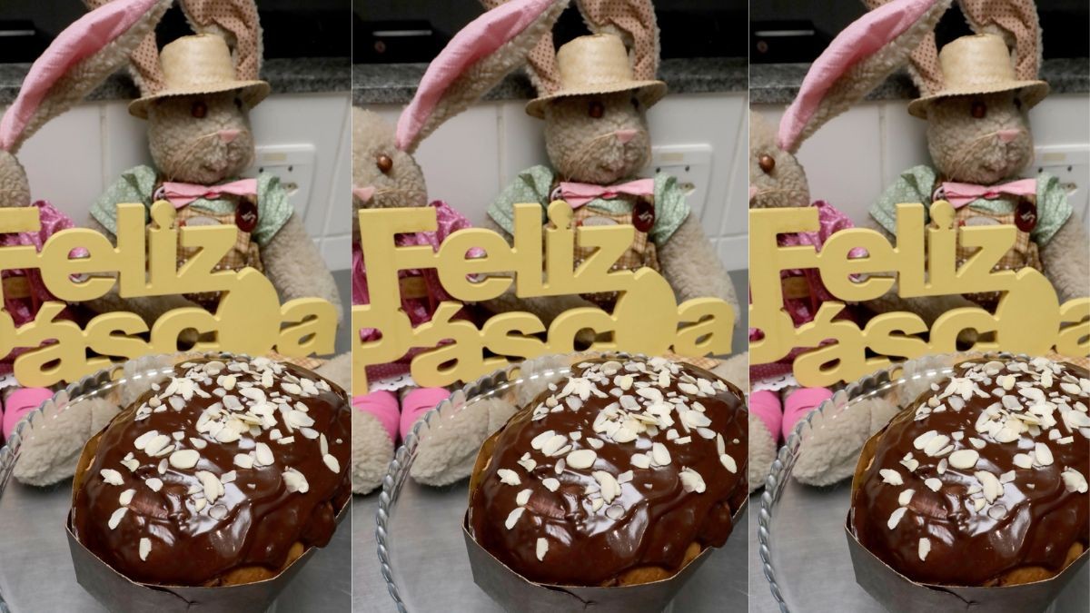 Colomba pascal de chocolate | Doces | Receitas