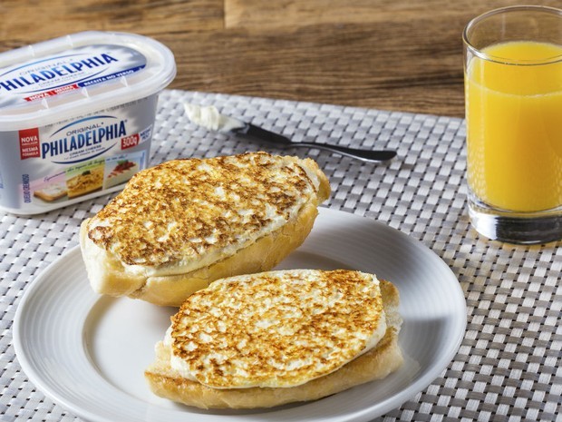 Pão na Chapa com Philadelphia | Receitas