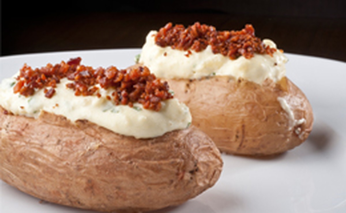 Batata recheada com cream cheese e bacon | Cozinhaterapia | Receitas