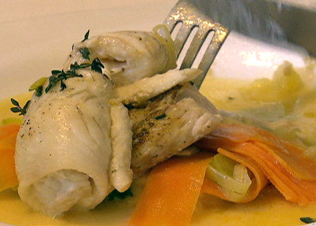 Filet de Robalo com Rolinho de Linguado | Mais Você | Receitas