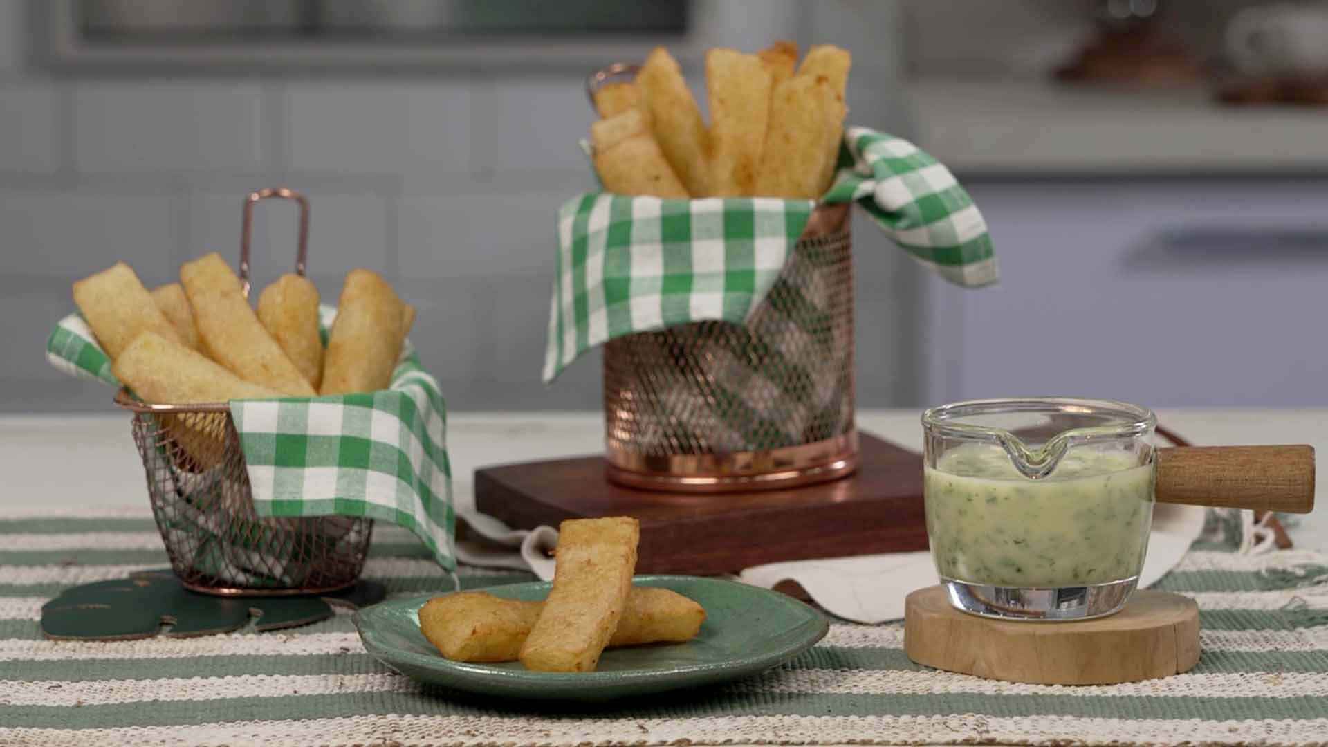Mandioca frita | Receitas