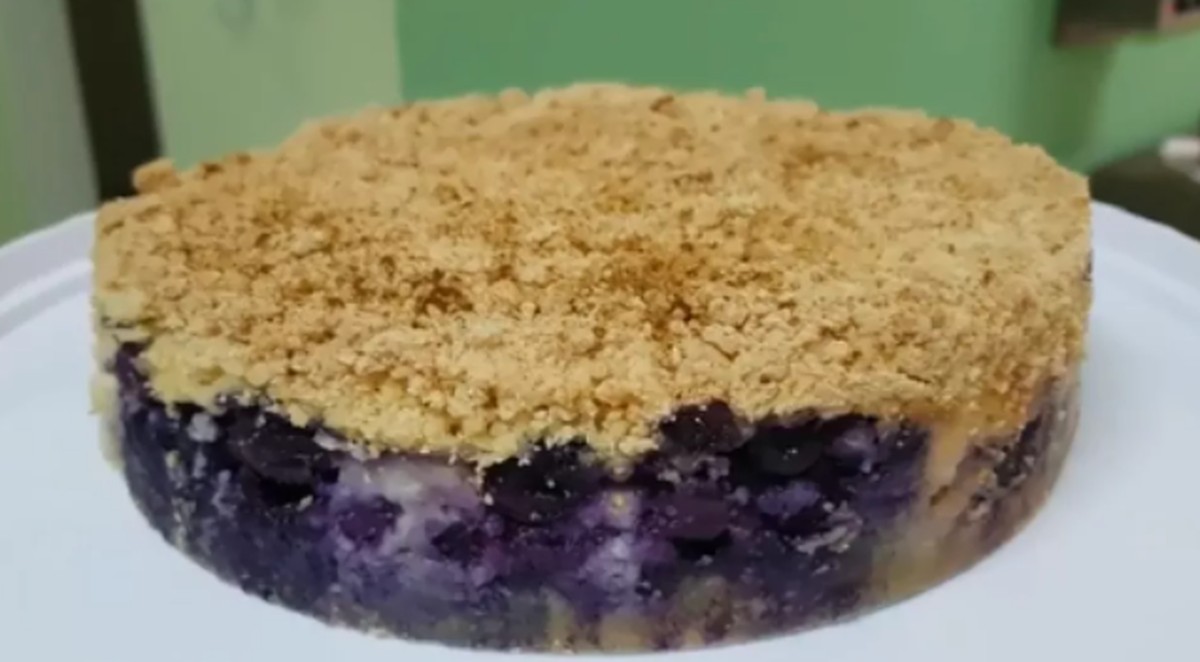 Receita de cuca cremosa de uva | Estúdio C | Receitas