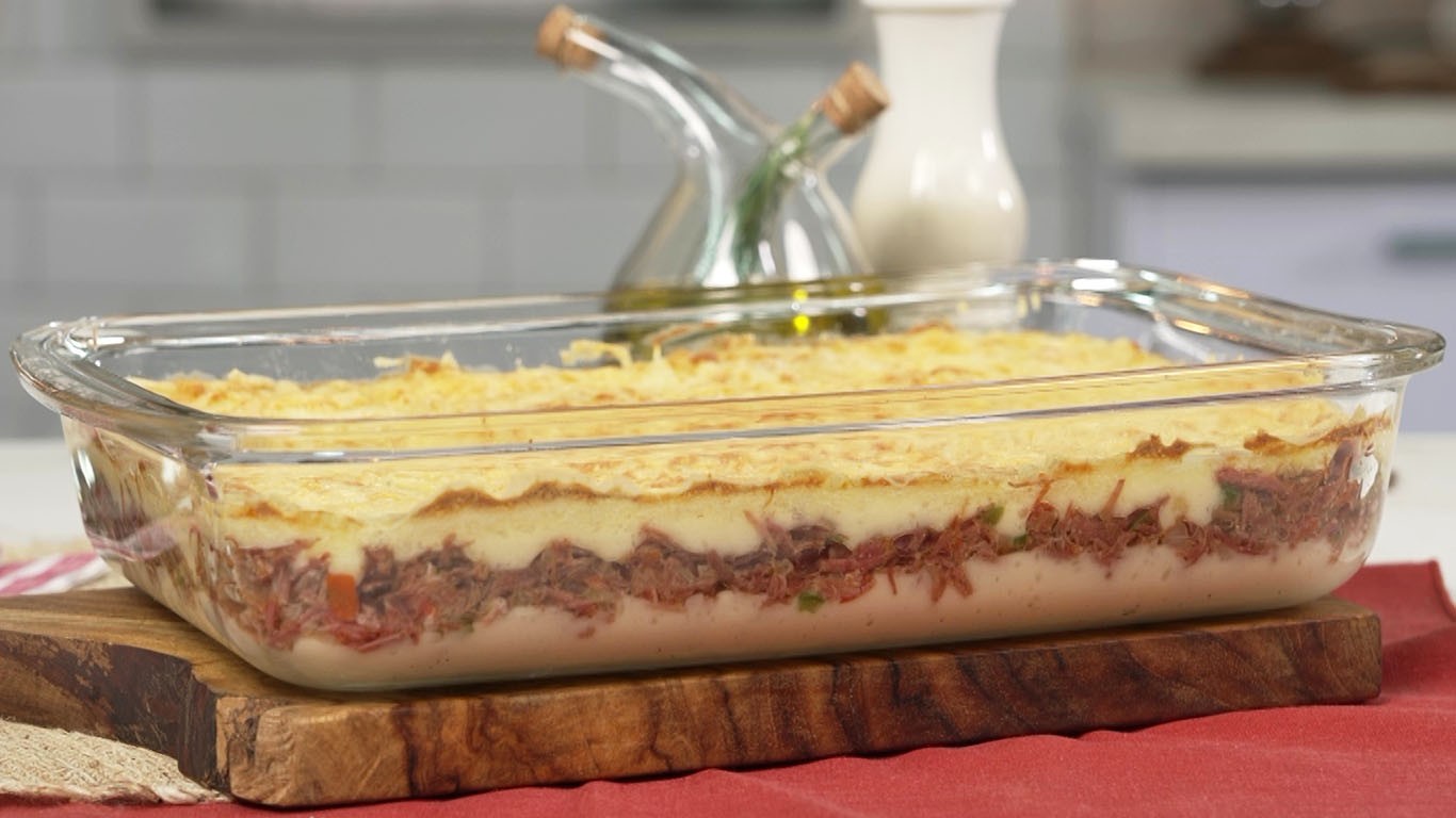 Escondidinho de charque | Receitas