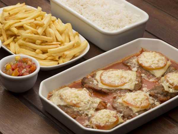 Bife à parmegiana fácil