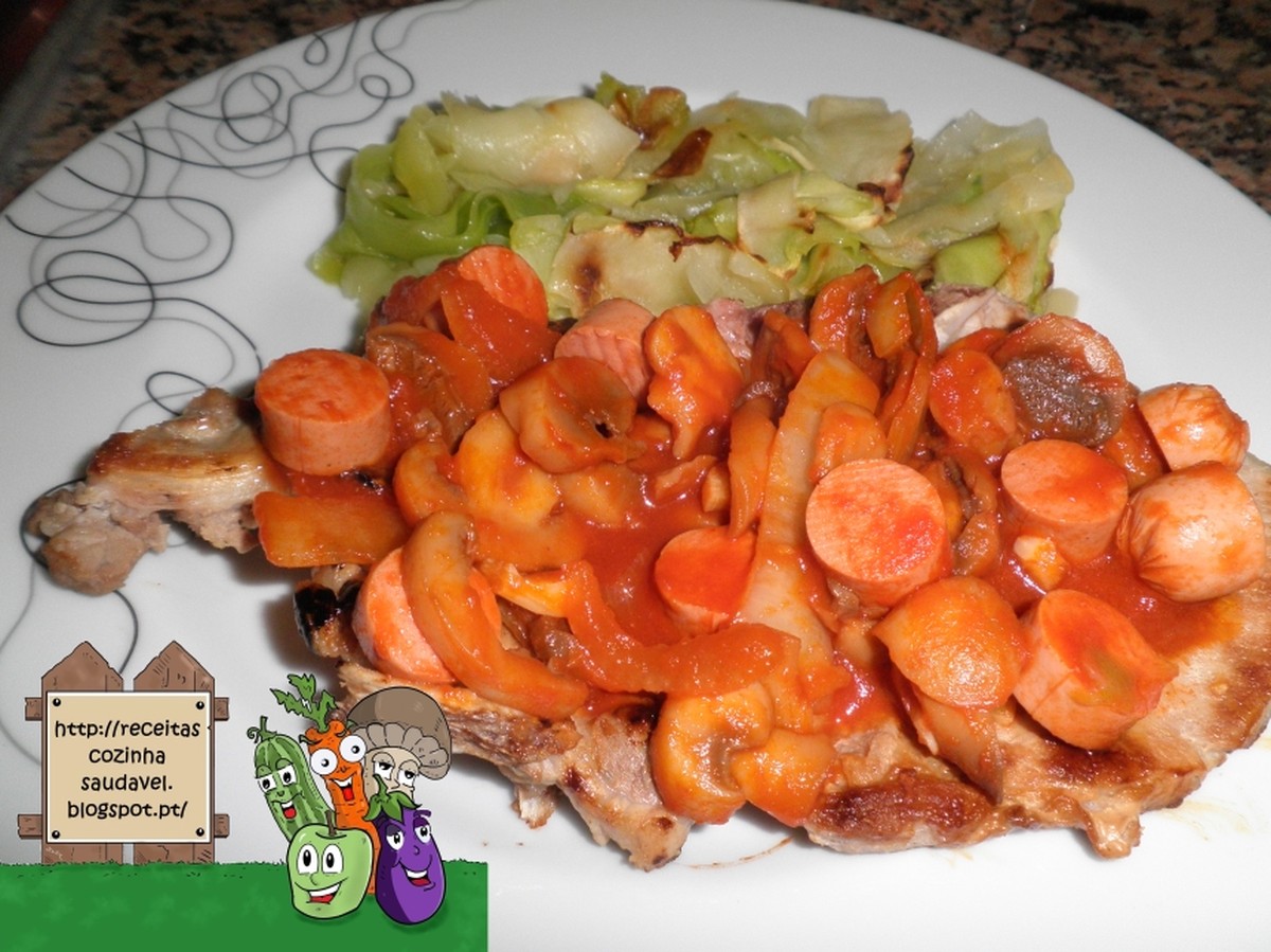 Costeletas à salsicha | Carnes | Receitas