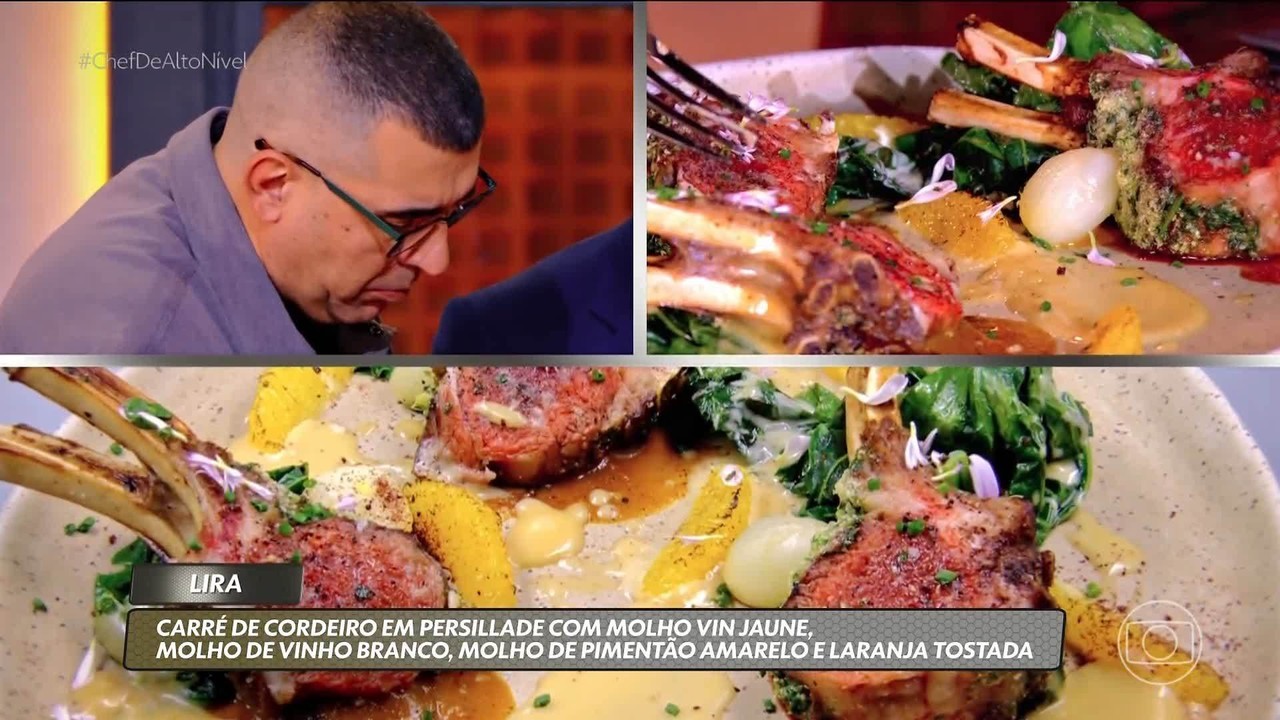 Carré de Cordeiro Persillade com Molho Vin Jaune - Receitas Práticas