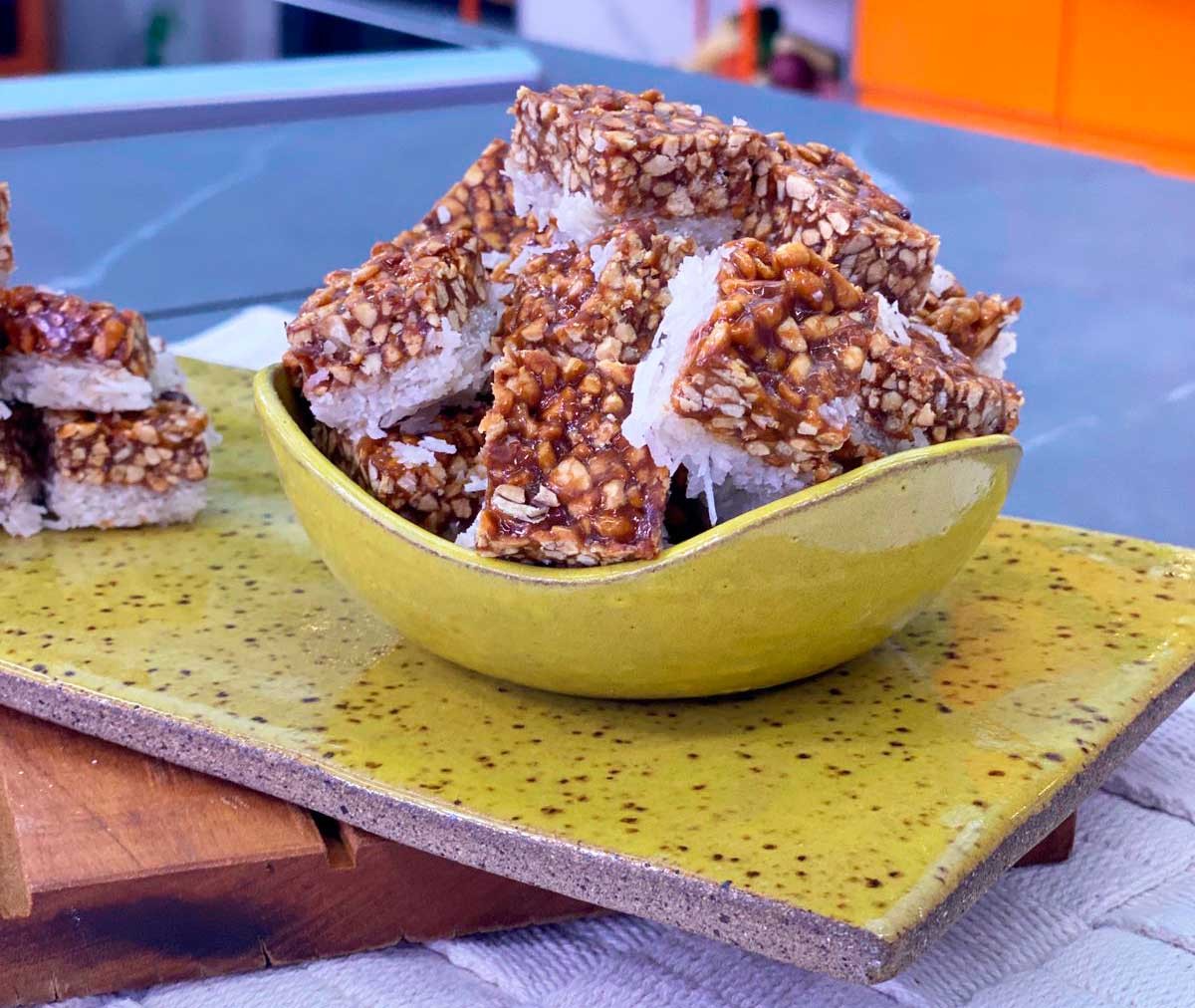 Pé de moleque com cocada | Mais Você | Receitas