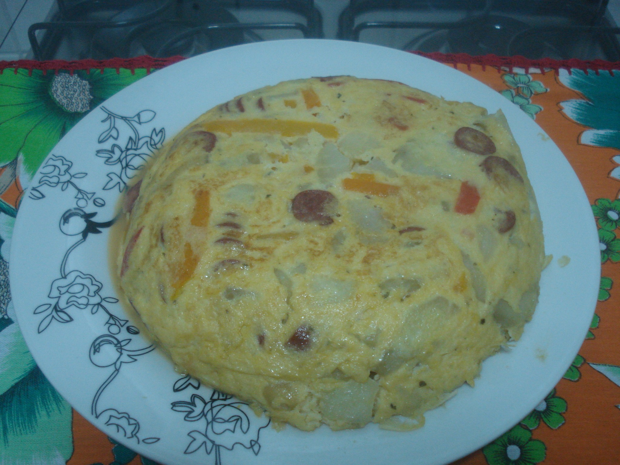 Tortilla espanhola da família Barros.