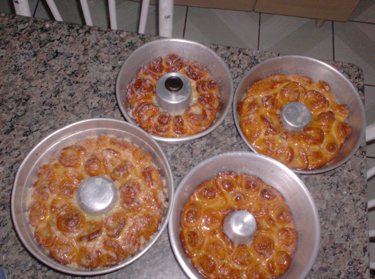 Rosca Flor | Pães e salgados | Receitas