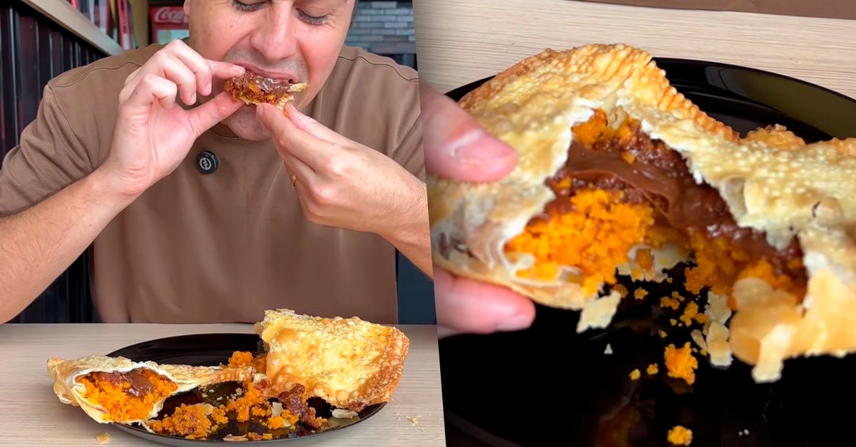 Pastel de bolo de cenoura com doce de leite viraliza nas redes | Receitas