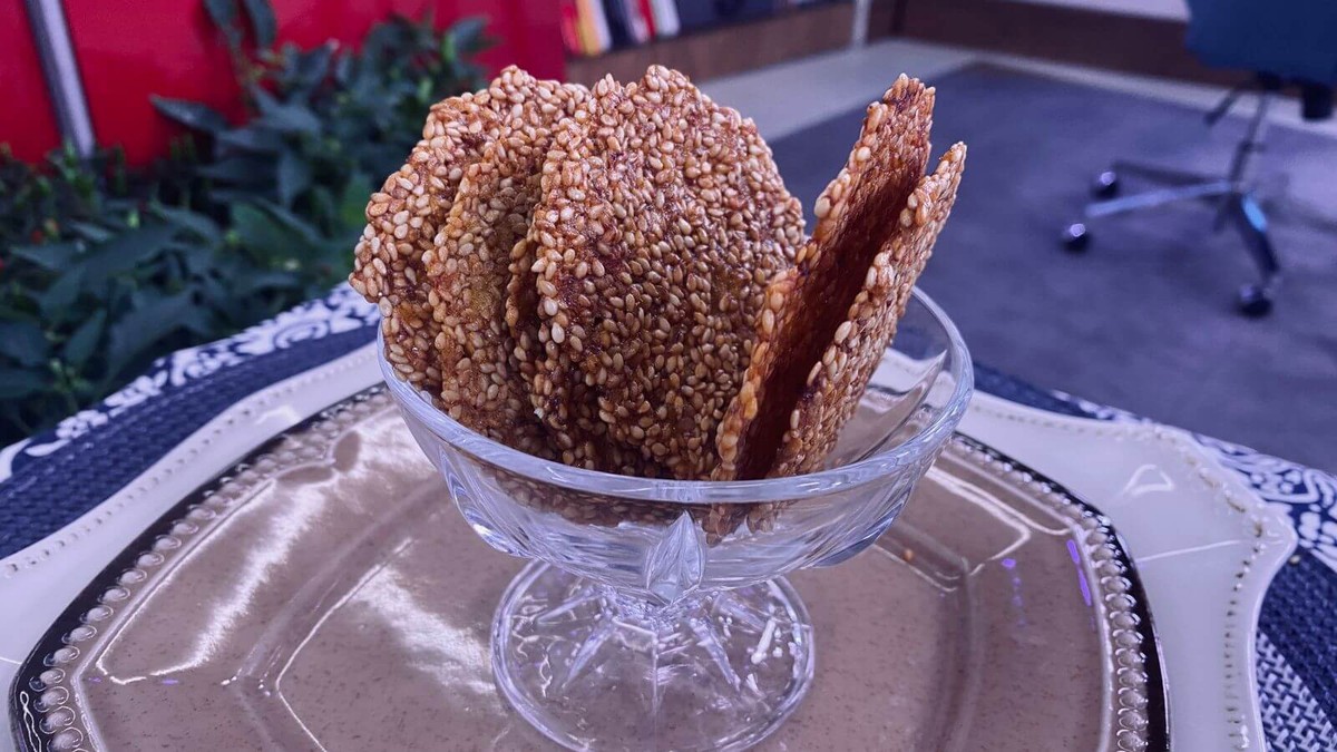 Biscoito de gergelim com 3 ingredientes | Mais Você | Receitas