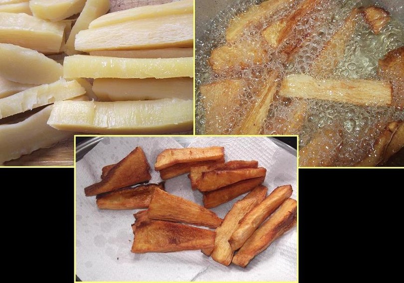 Mandioca Frita | Receitas