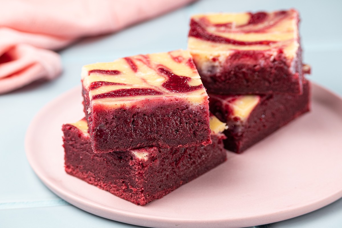Brownie red velvet do Rodrigo Hilbert | Tempero de Família | Receitas