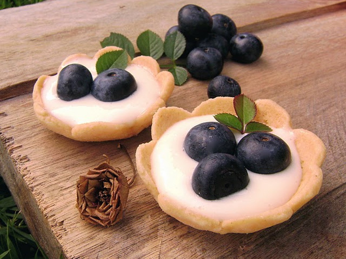 Tortinhas Aveludadas com Blueberry | Doces e sobremesas | Receitas