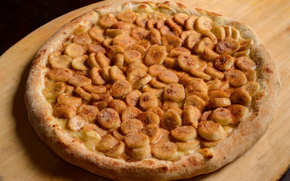 Pizza doce de banana com canela | Pizzas | Receitas