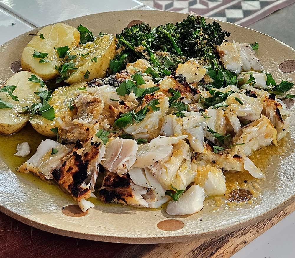 Bacalhau na brasa com aioli | Receitas