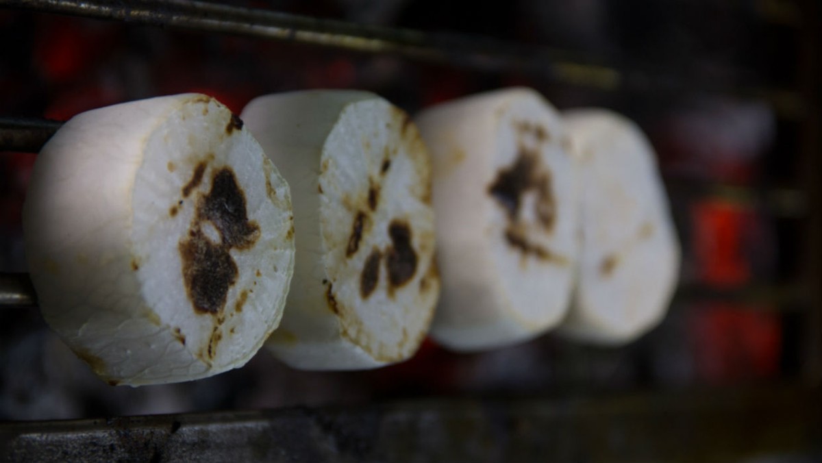 Picles de nabo japonês tostado | Legumes e Verduras | Receitas