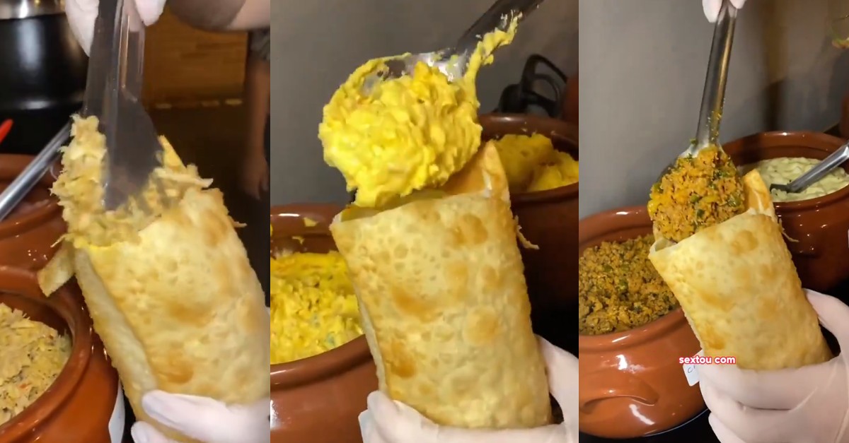 Restaurante viraliza com opção de montar seu próprio pastel em buffet ...