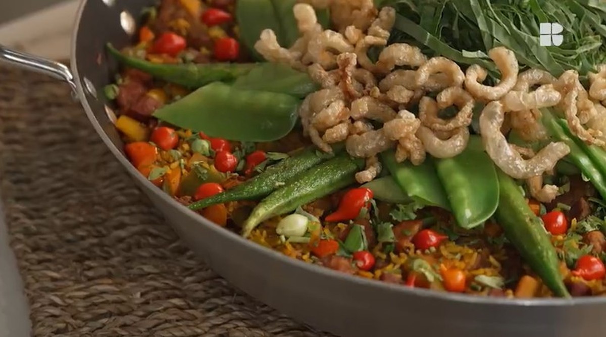 Paella mineira | Peixes e frutos do mar | Receitas