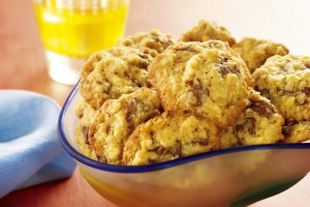 Cookies de coco com chocolate | Doces e sobremesas | Receitas